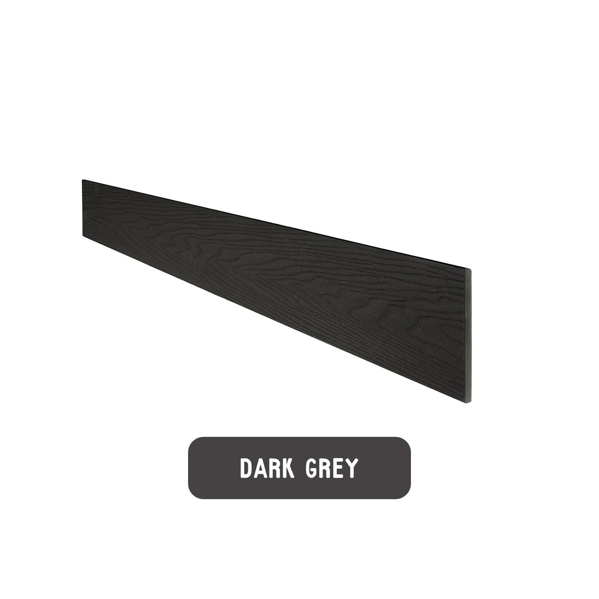 Dark Grey Core Flat-Shaped Fascia | 3600mm x 120mm x 10mm — Select ...